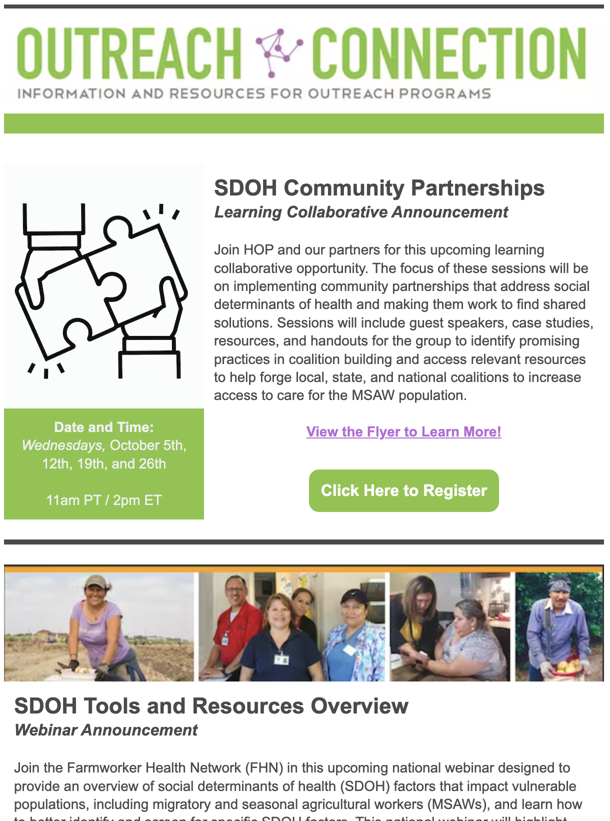 Outreach Connection - Health Outreach Partners