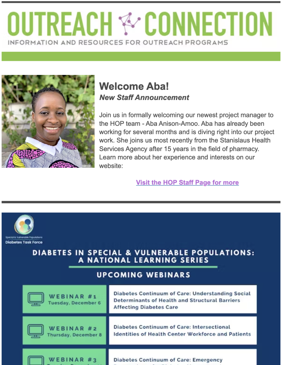 Outreach Connection - Health Outreach Partners