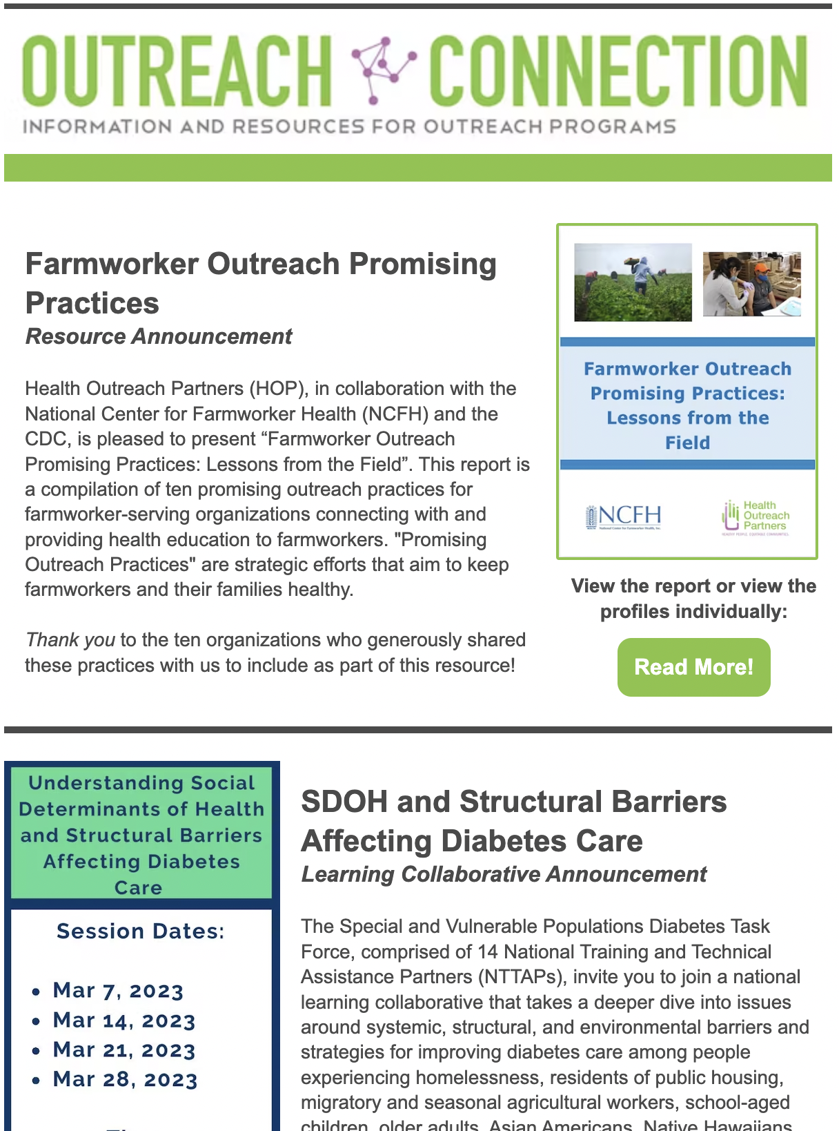 Outreach Connection - Health Outreach Partners